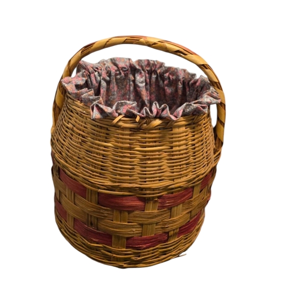 Vintage | Accents | Vintage Large Hand Woven Split Bamboo Charmer ...